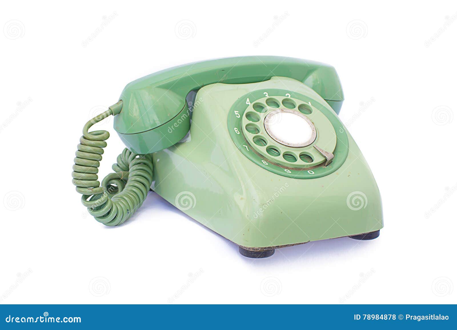 Old Phone Retro Classic on White Background Stock Photo - Image of line ...