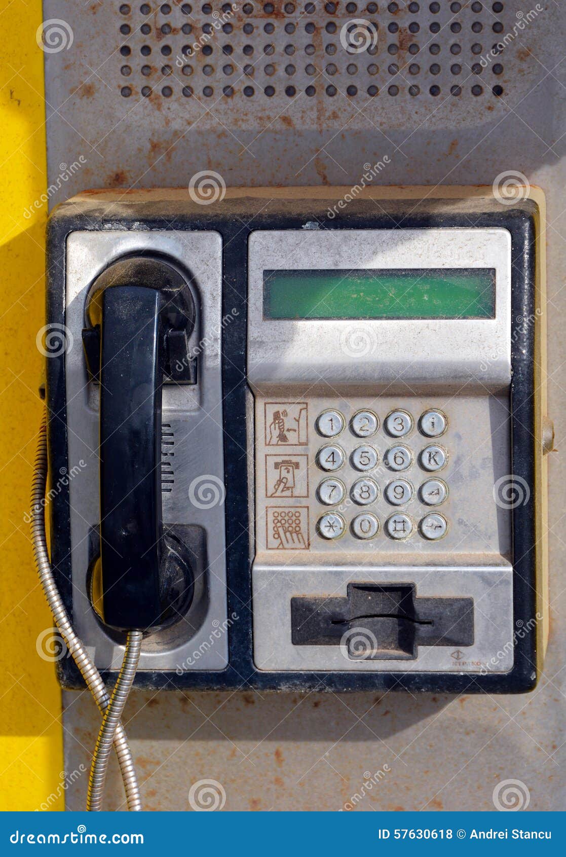 The Old Phone stock photo. Image of background, dirty - 57630618