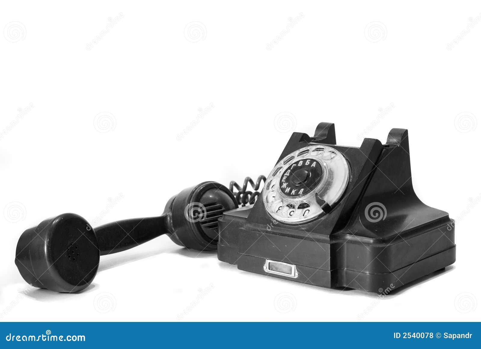 Old Phone with Their Handset Stock Photo - Image of 1940, 1980: 2540078