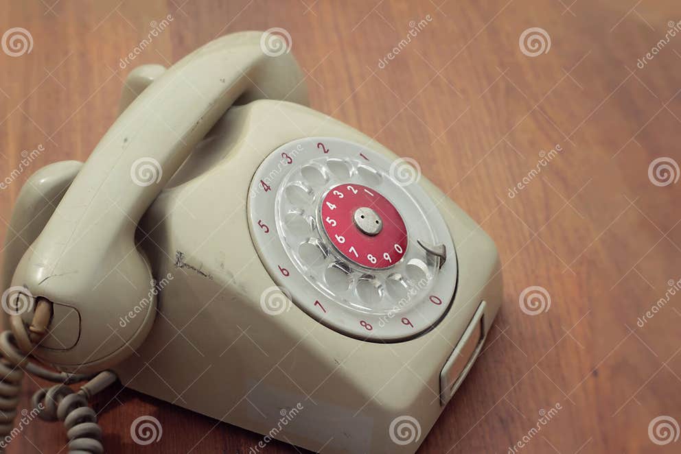 Old phone of vintage style stock image. Image of antique - 55842527