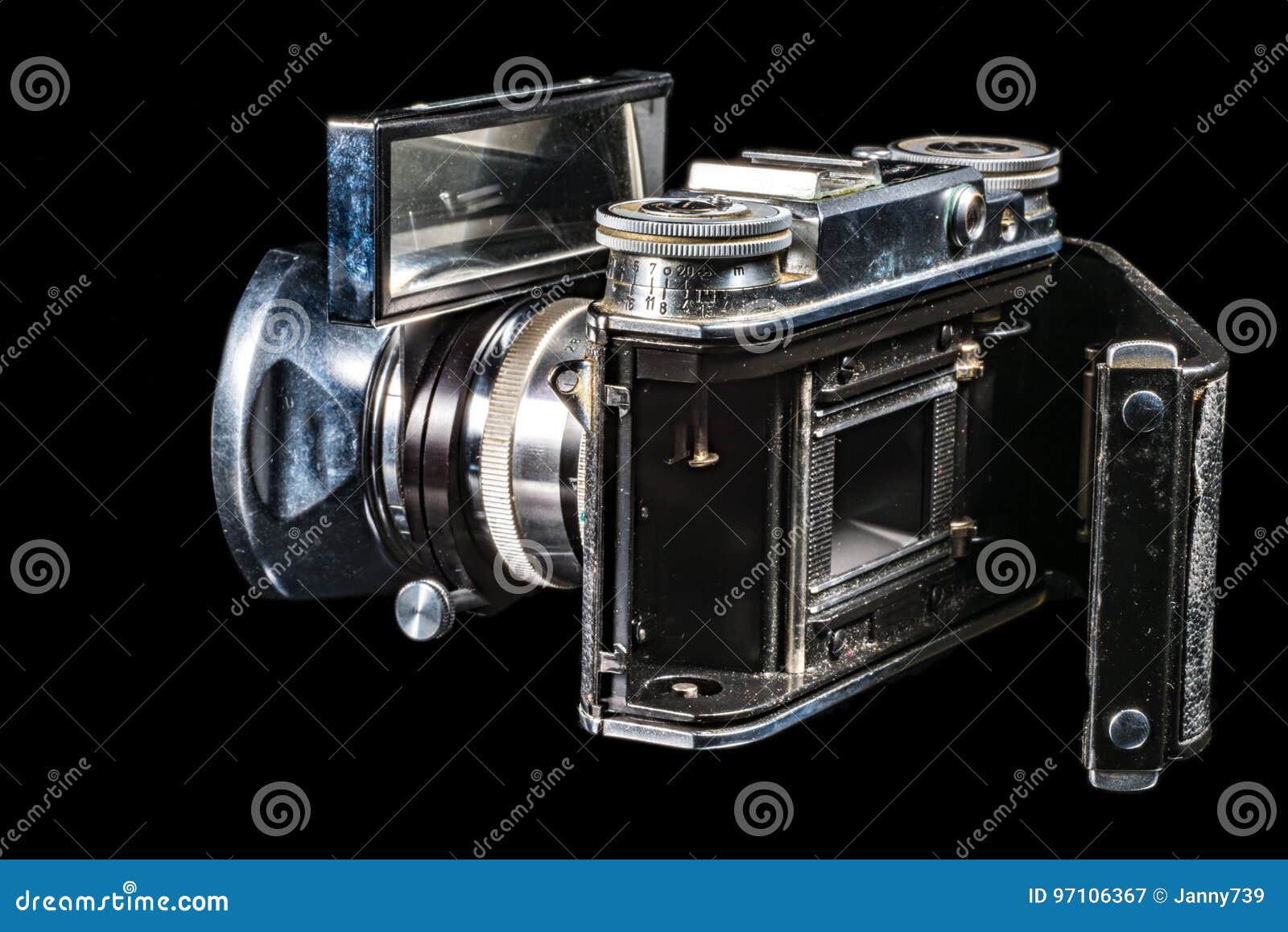 Old photo camera stock image. Image of film, celluloid - 97106367