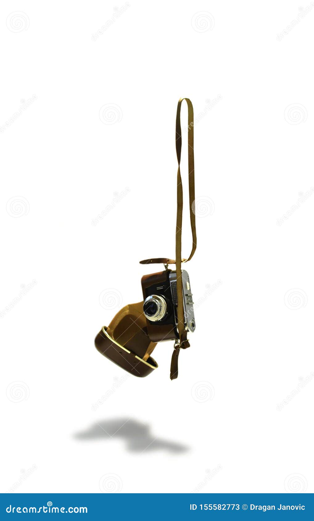 Photo-camera falling stock image. Image of protective - 155582773