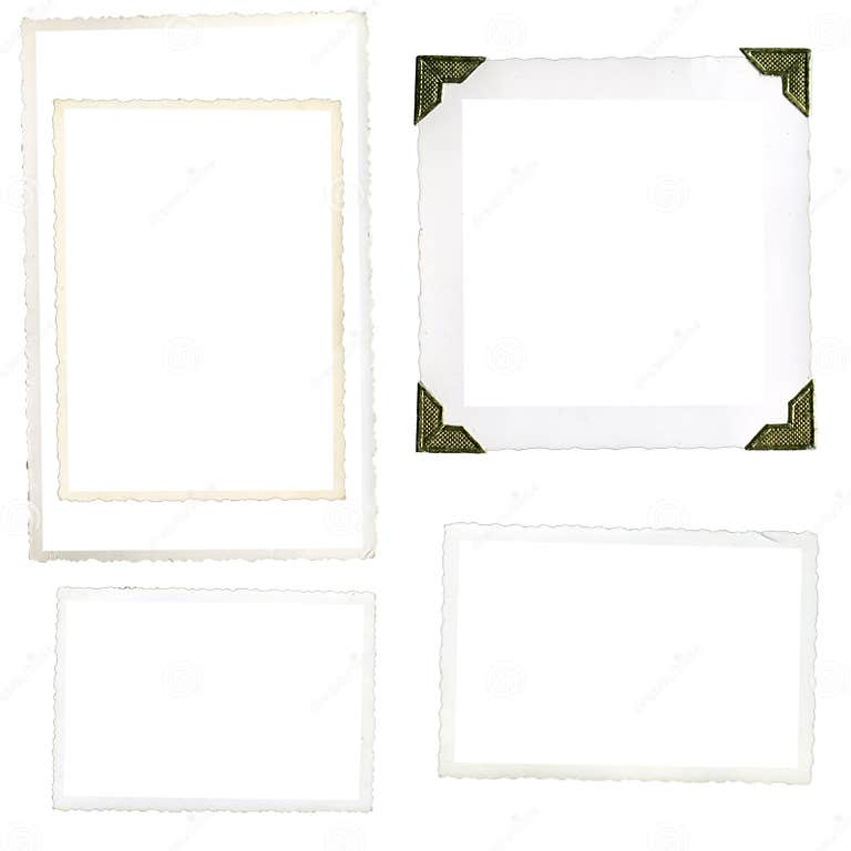 Old Photo Corners and Edges Stock Image - Image of scrapbooking ...
