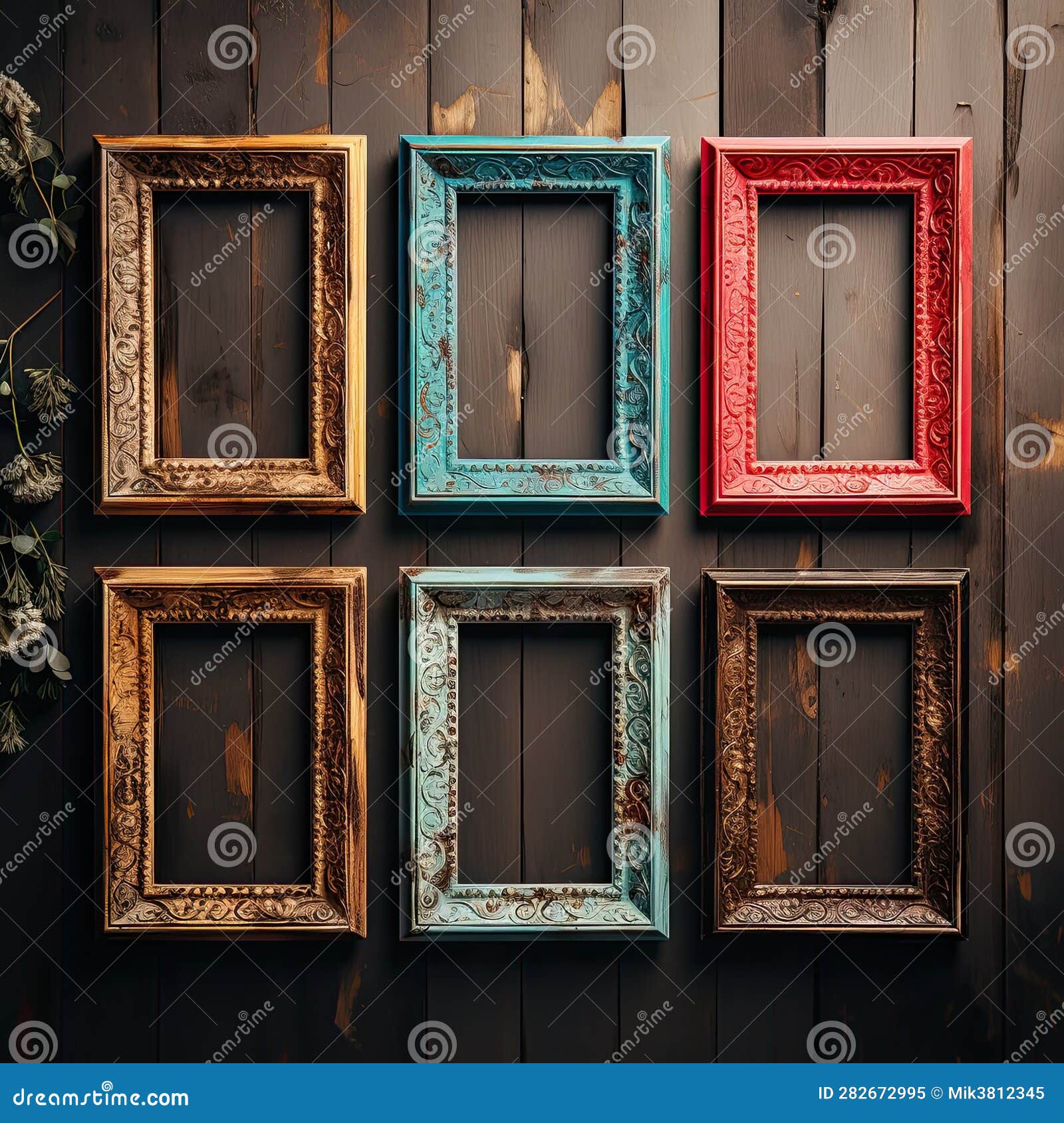 Old photo frame. stock illustration. Illustration of vintagephoto ...