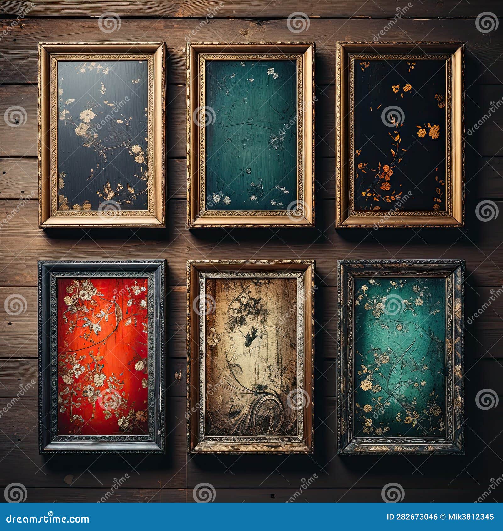 Old photo frame. stock illustration. Illustration of aged - 282673046