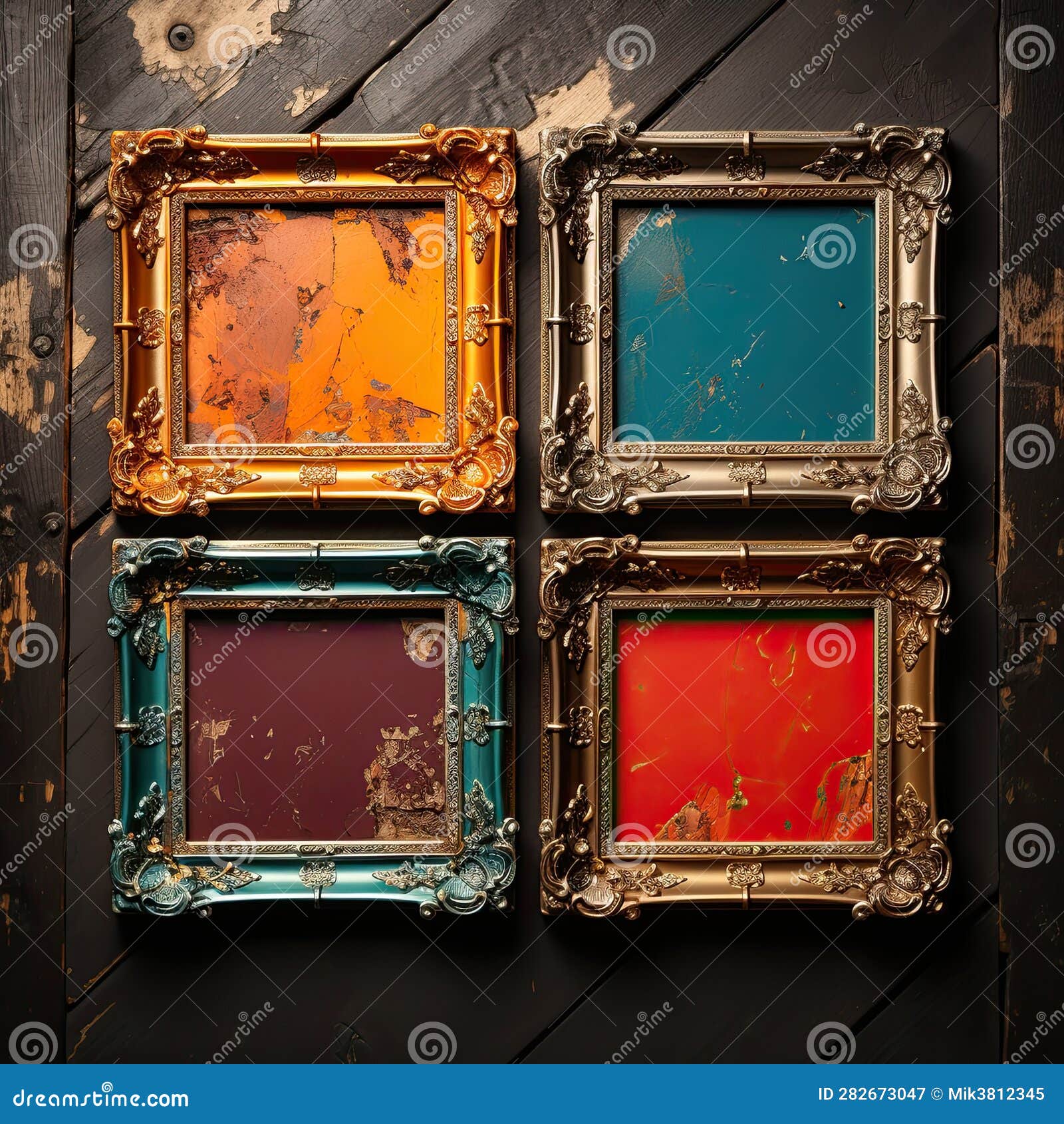 Old photo frame. stock illustration. Illustration of heirloom - 282673047