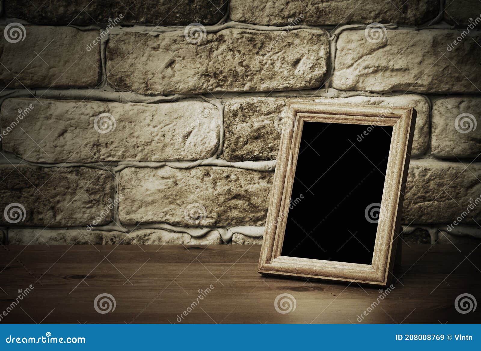 Old photo frame stock image. Image of stained, memories - 208008769