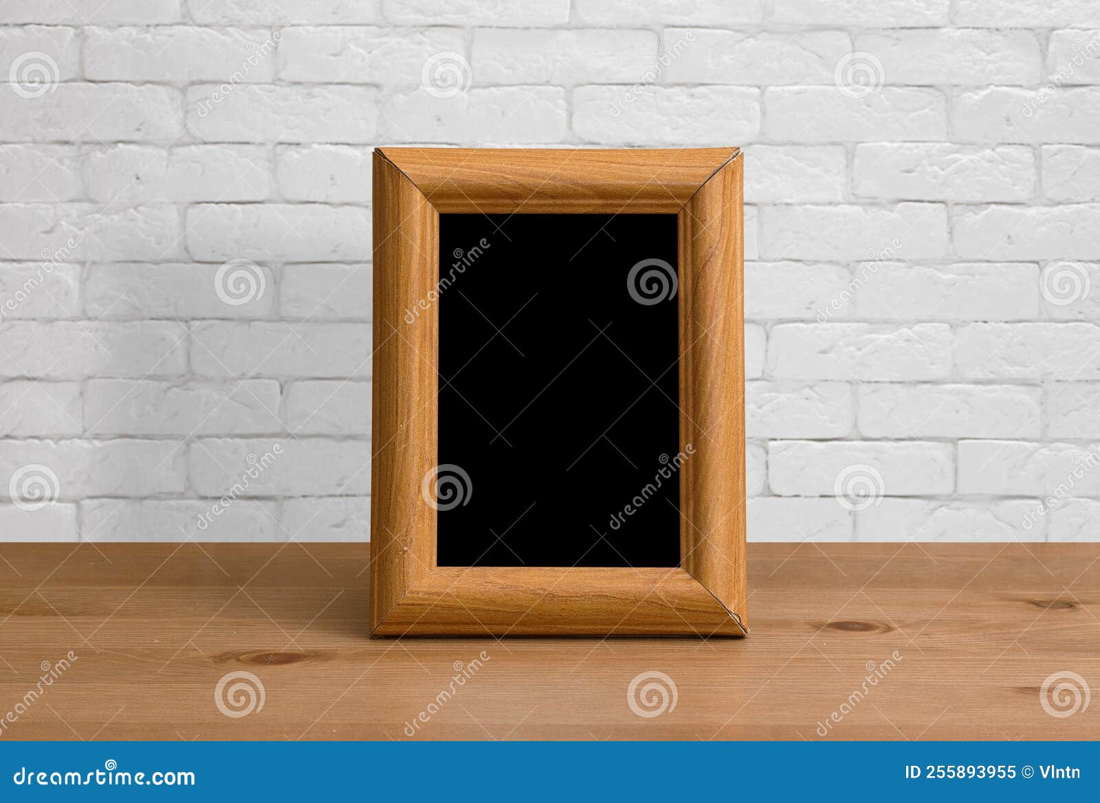 Photo frame on the table stock image. Image of natural - 255893955