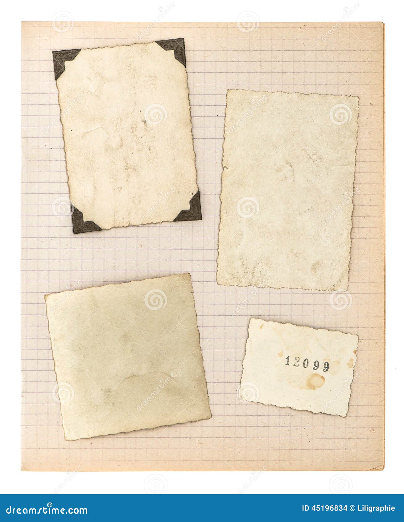 Old Photo Frames and Math Book Page Stock Photo - Image of memory ...