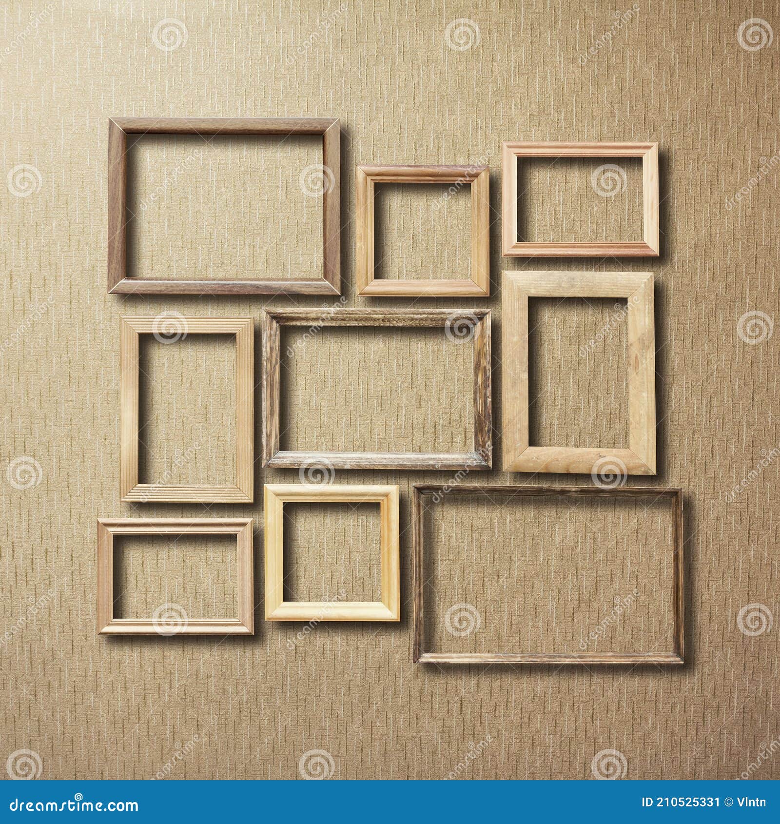 Old photo frames stock image. Image of wallpaper, frame - 210525331