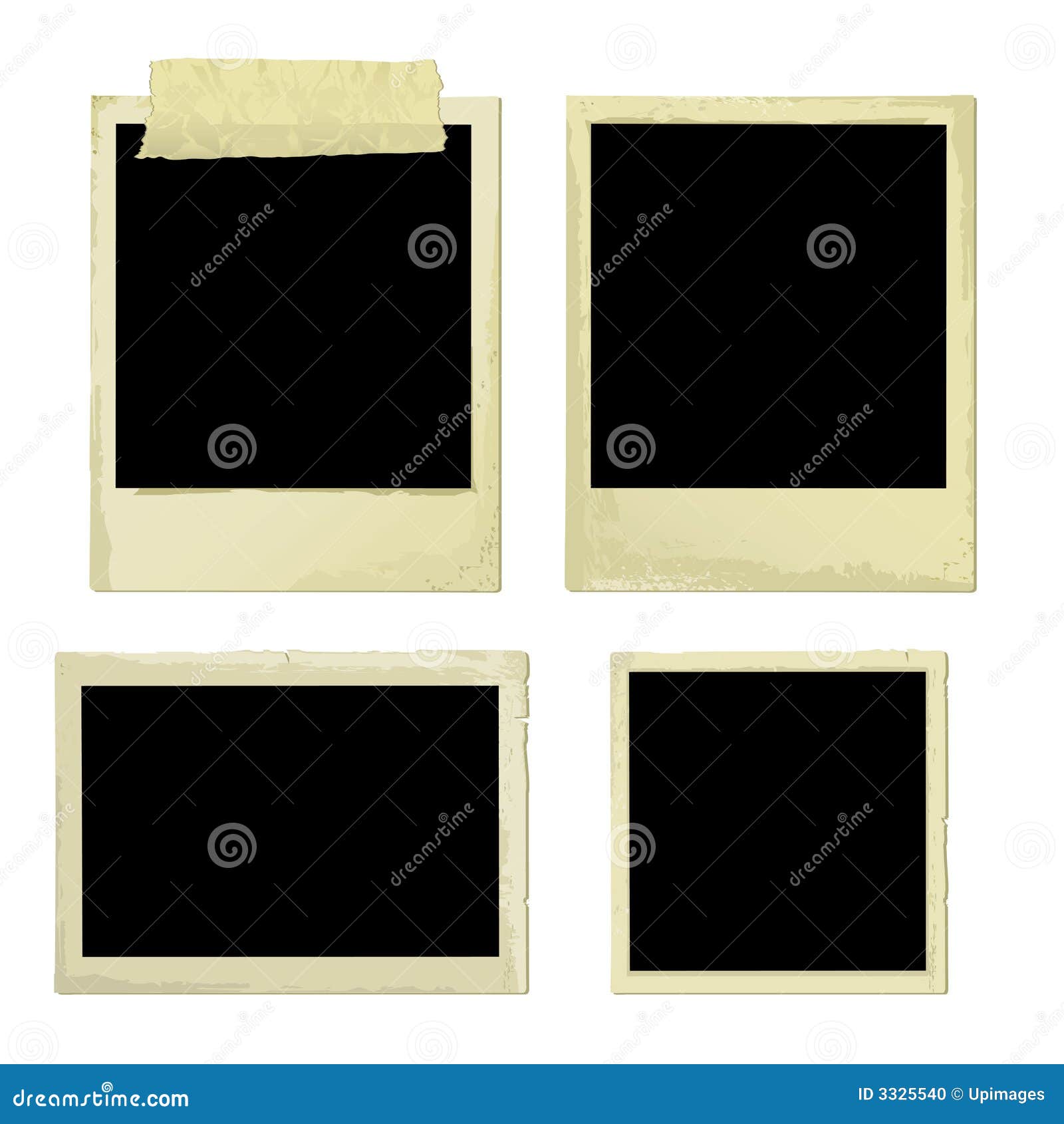 Old Photo Frames (vector) stock vector. Illustration of card - 3325540