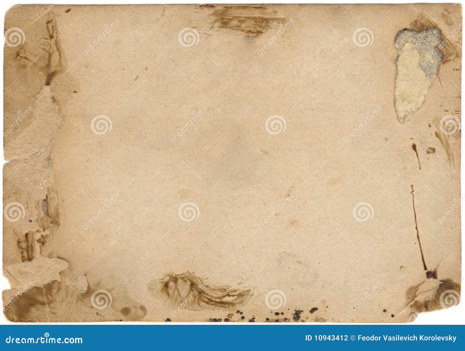 Old a photo a paper. stock photo. Image of soil, texture - 10943412
