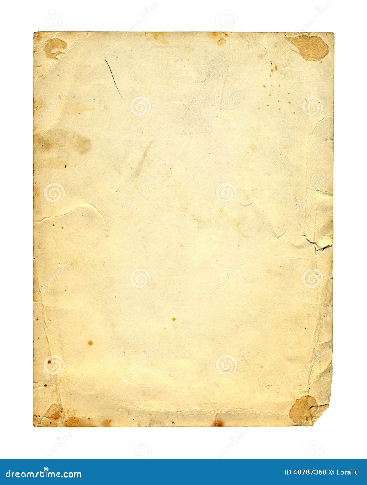 Old Photo Paper Texture Isolated Stock Photo - Image of parchment ...