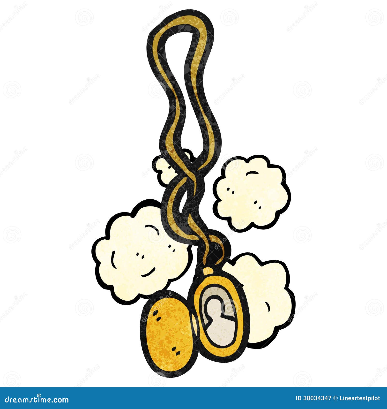 Old Photograph in Locket Cartoon Stock Vector - Illustration of locket ...