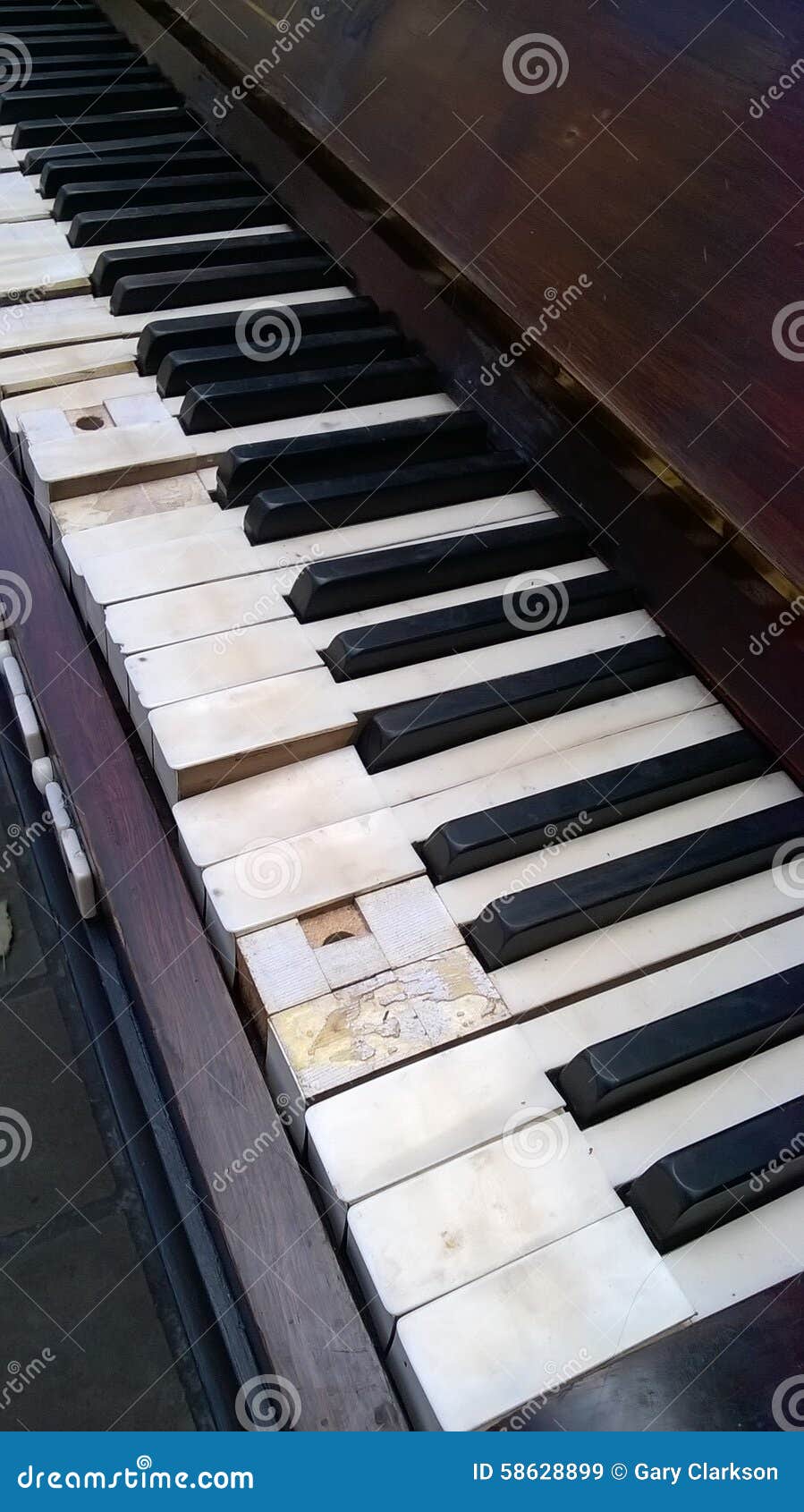 Old piano keys stock image. Image of piano, sound, keys - 58628899