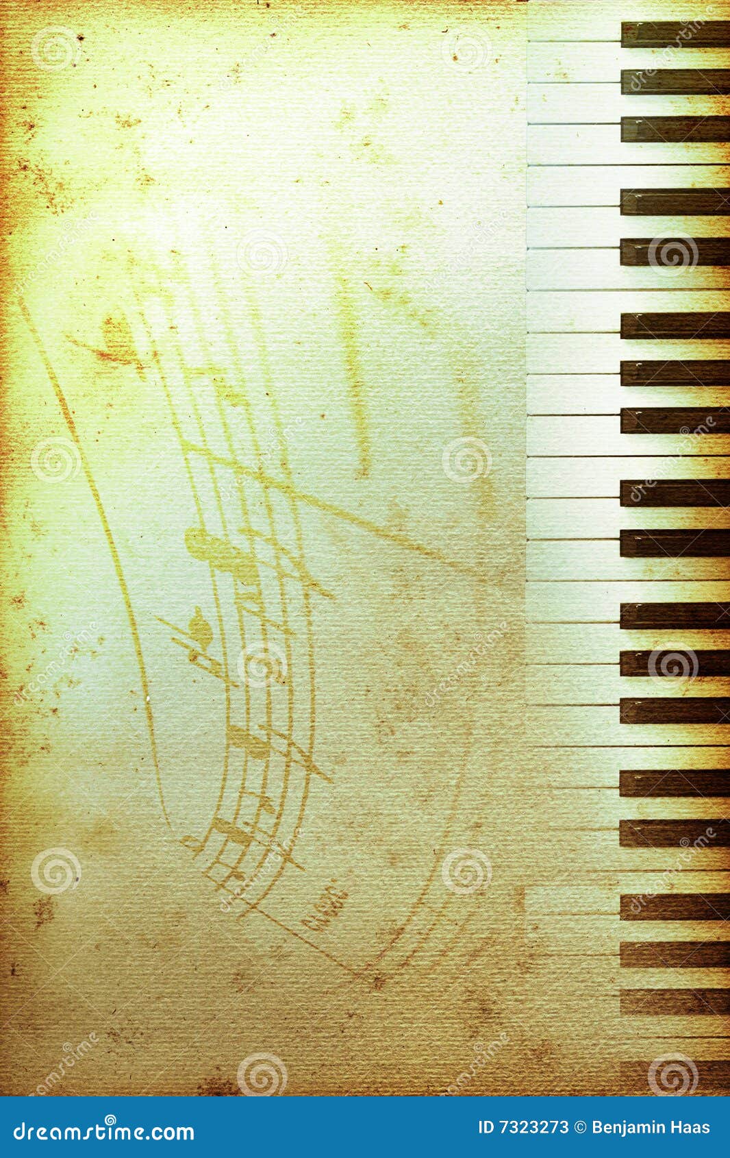 Old piano paper stock illustration. Illustration of background - 7323273
