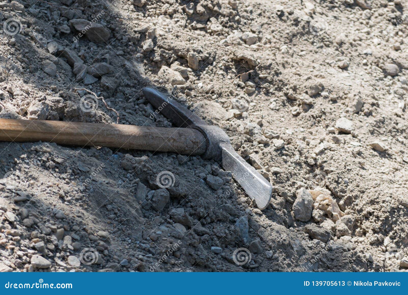 An old pickax stock image. Image of isolated, equipment - 139705613