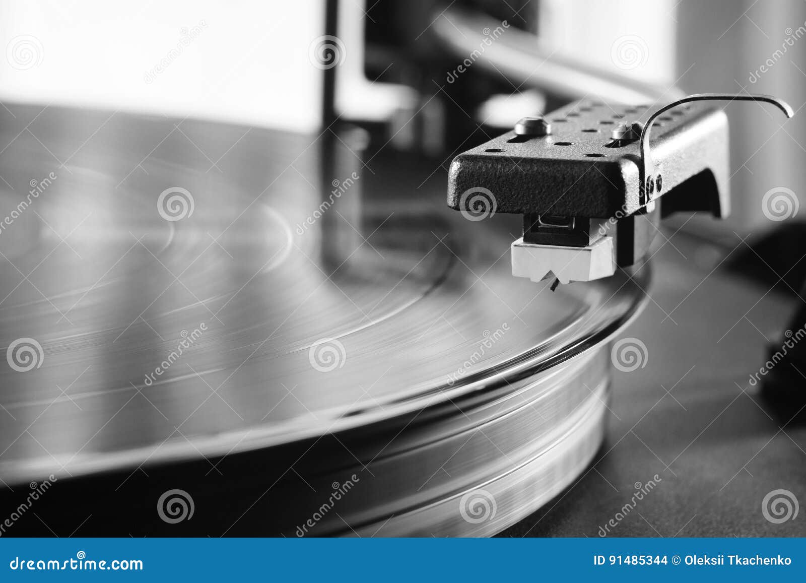 Old Pickup Above the Vinyl Record. Stock Photo - Image of pickup ...