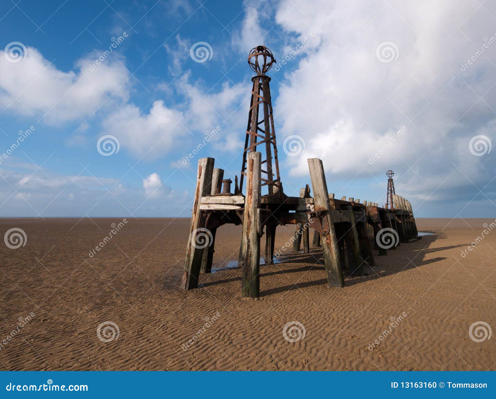 Old Pier stock photo. Image of ancient, wood, stage, beach - 13163160