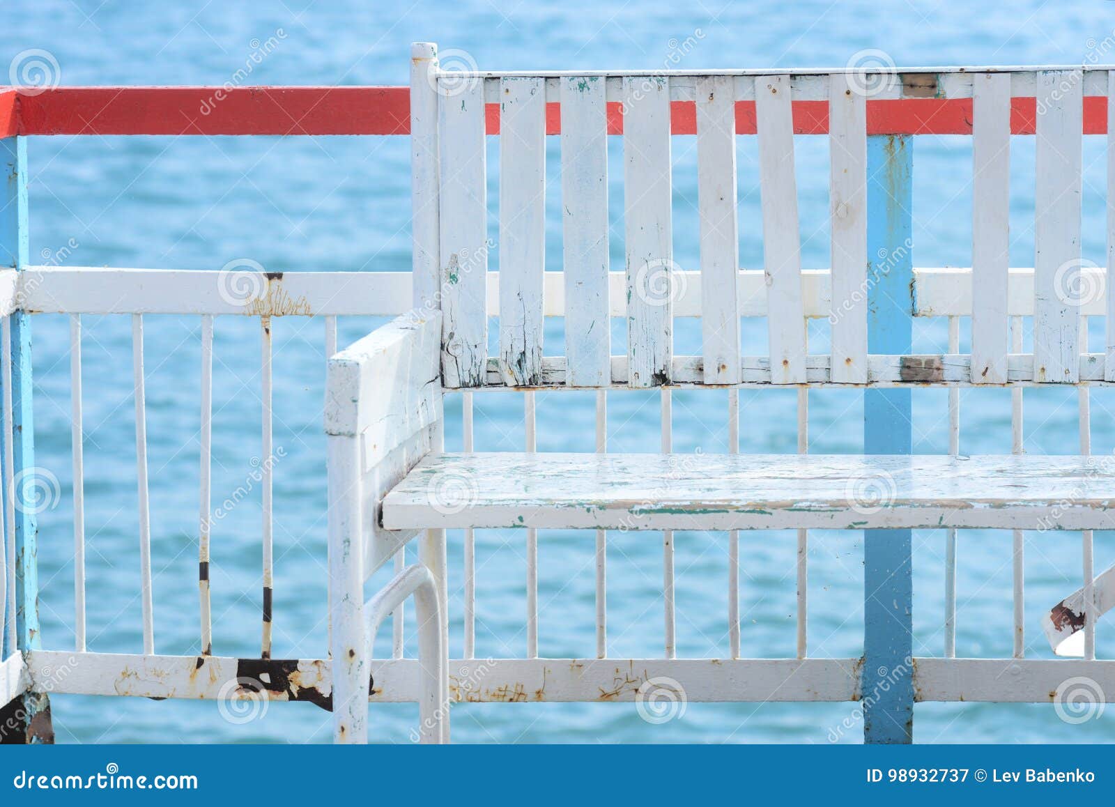 Old Pier and Blue Water in Summer Stock Image - Image of ocean, beach ...