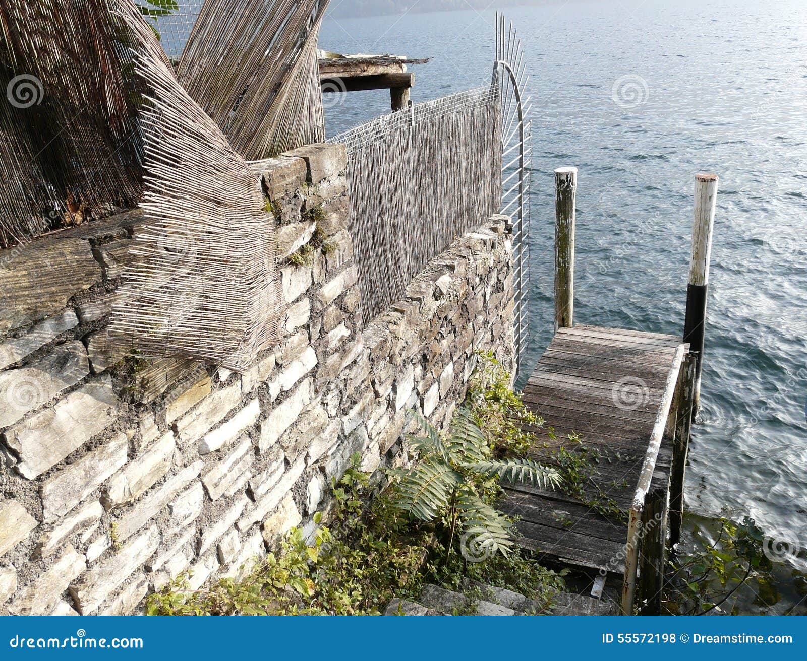 The old pier hidden stock photo. Image of vacation, stone - 55572198