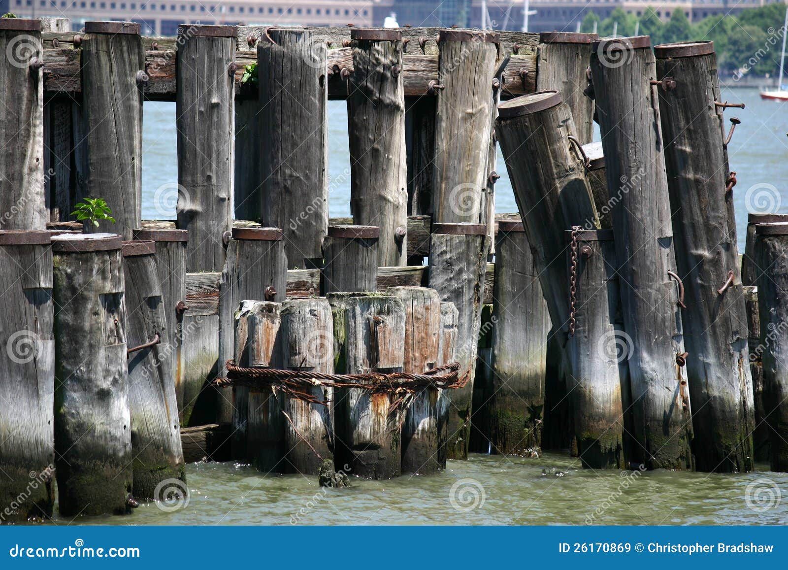 Old Pilings stock image. Image of river, pillars, industrial - 26170869