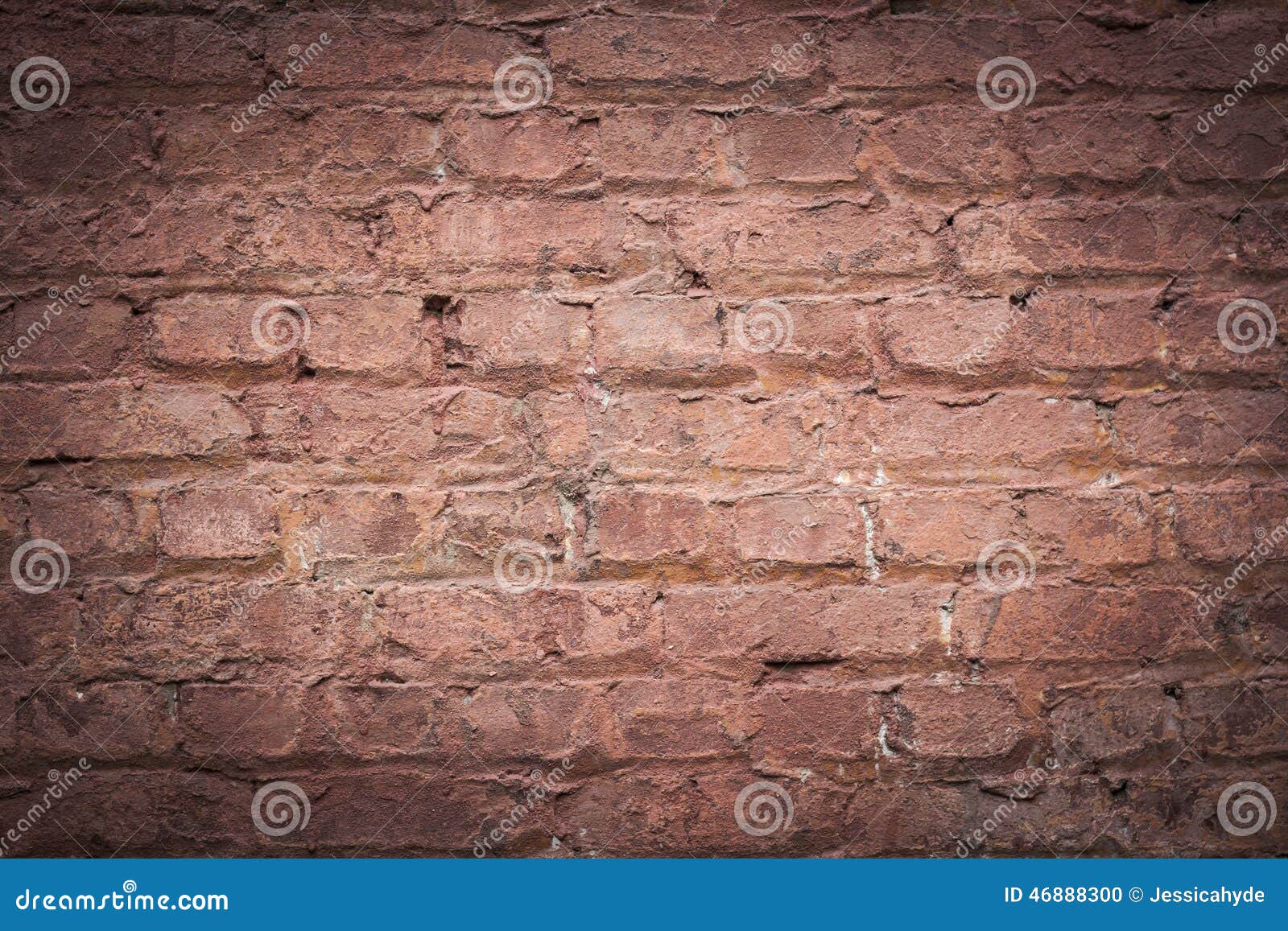 Old pink bricks wall stock photo. Image of building, dirty - 46888300
