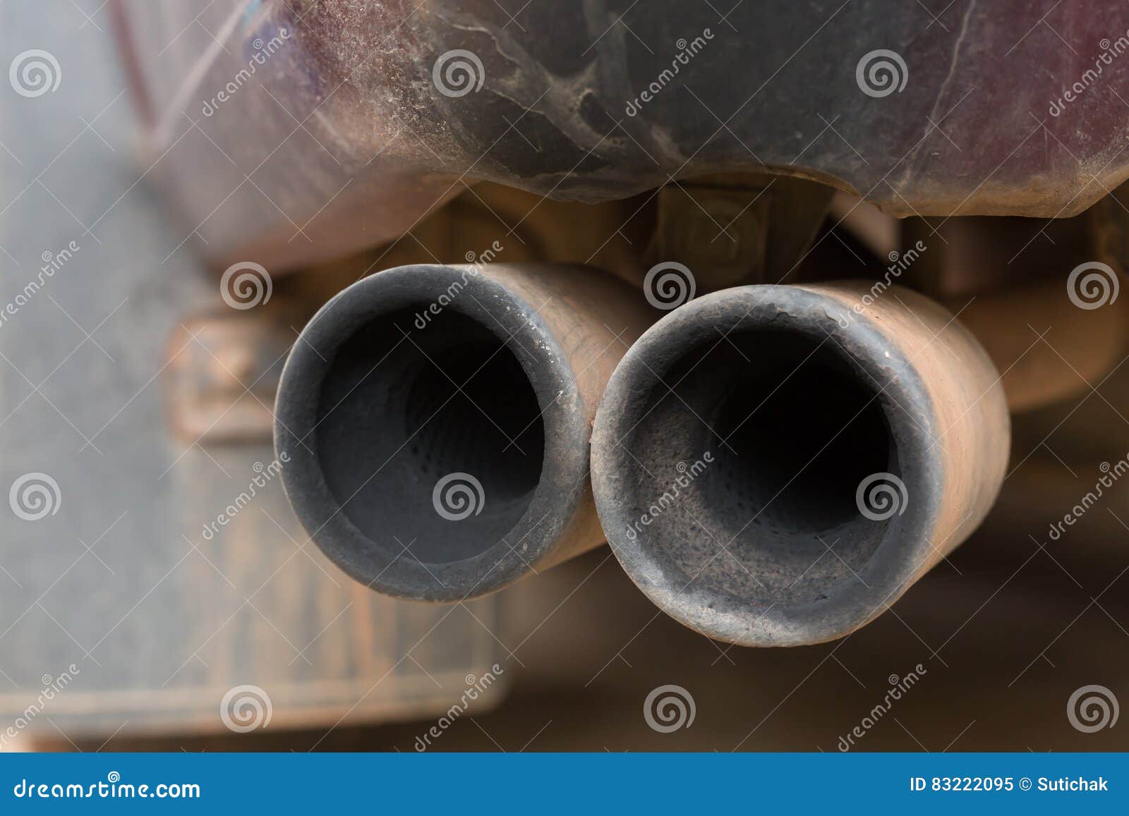 Old pipe car exhaust rusty stock image. Image of aged - 83222095