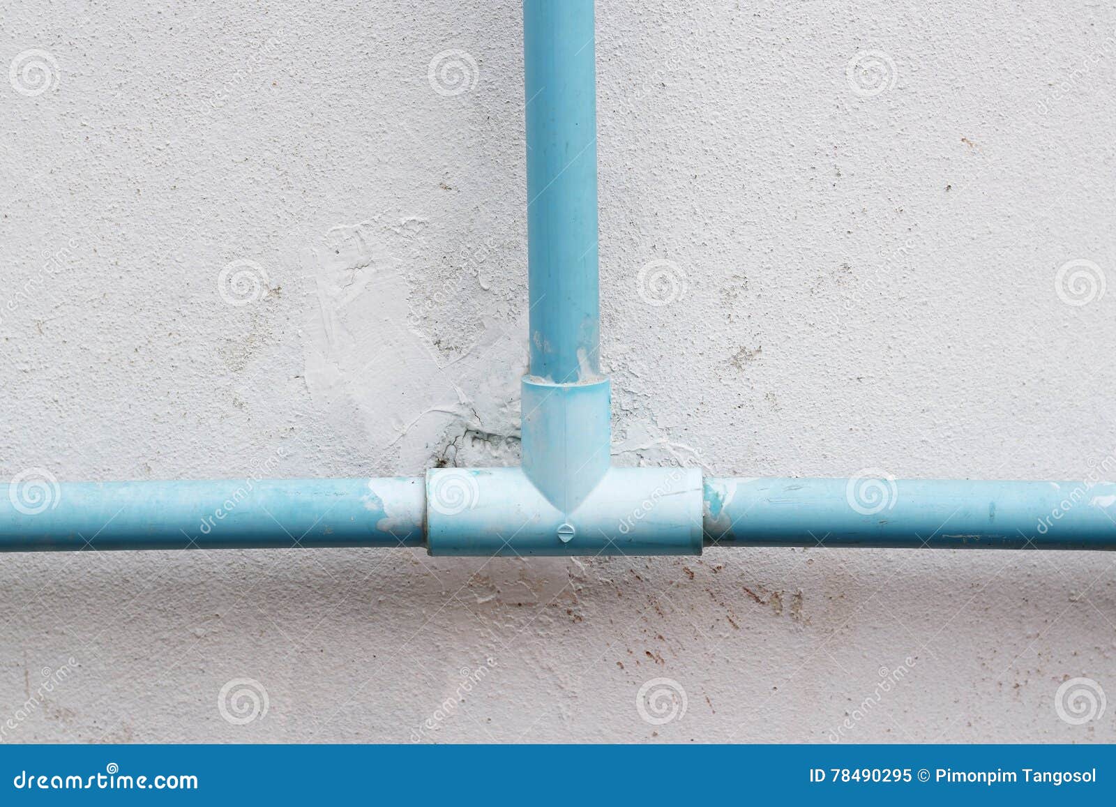 Old Pipe of the Water Work System Stock Image - Image of bubble, cement ...