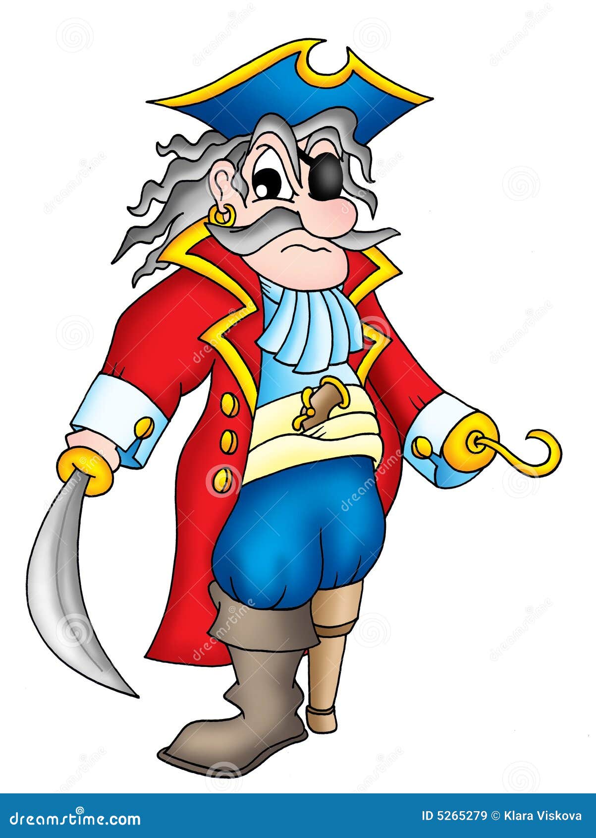 Old pirate stock illustration. Illustration of colorful - 5265279