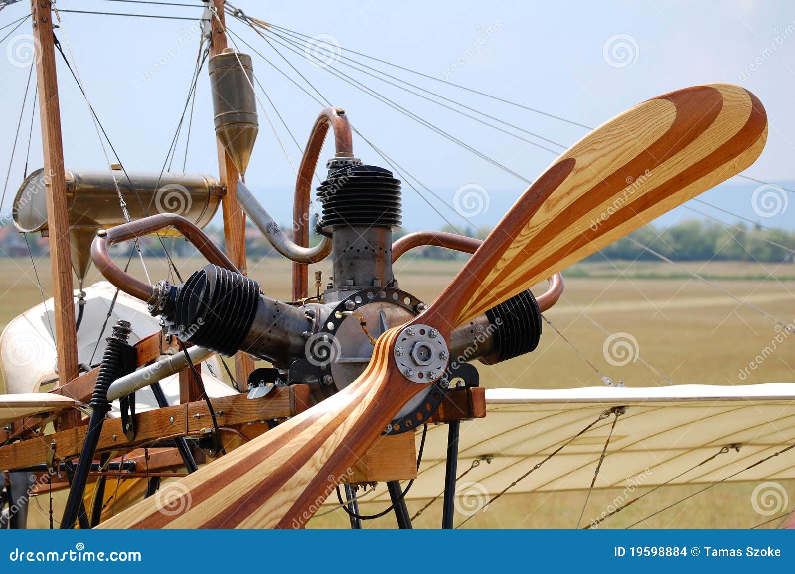 Old plane stock photo. Image of aircraft, vintage, grass - 19598884