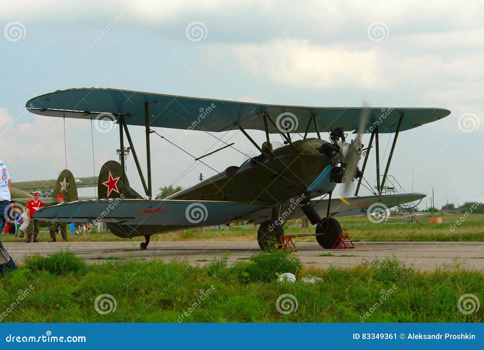 Old plane biplane stock image. Image of military, antique - 83349361