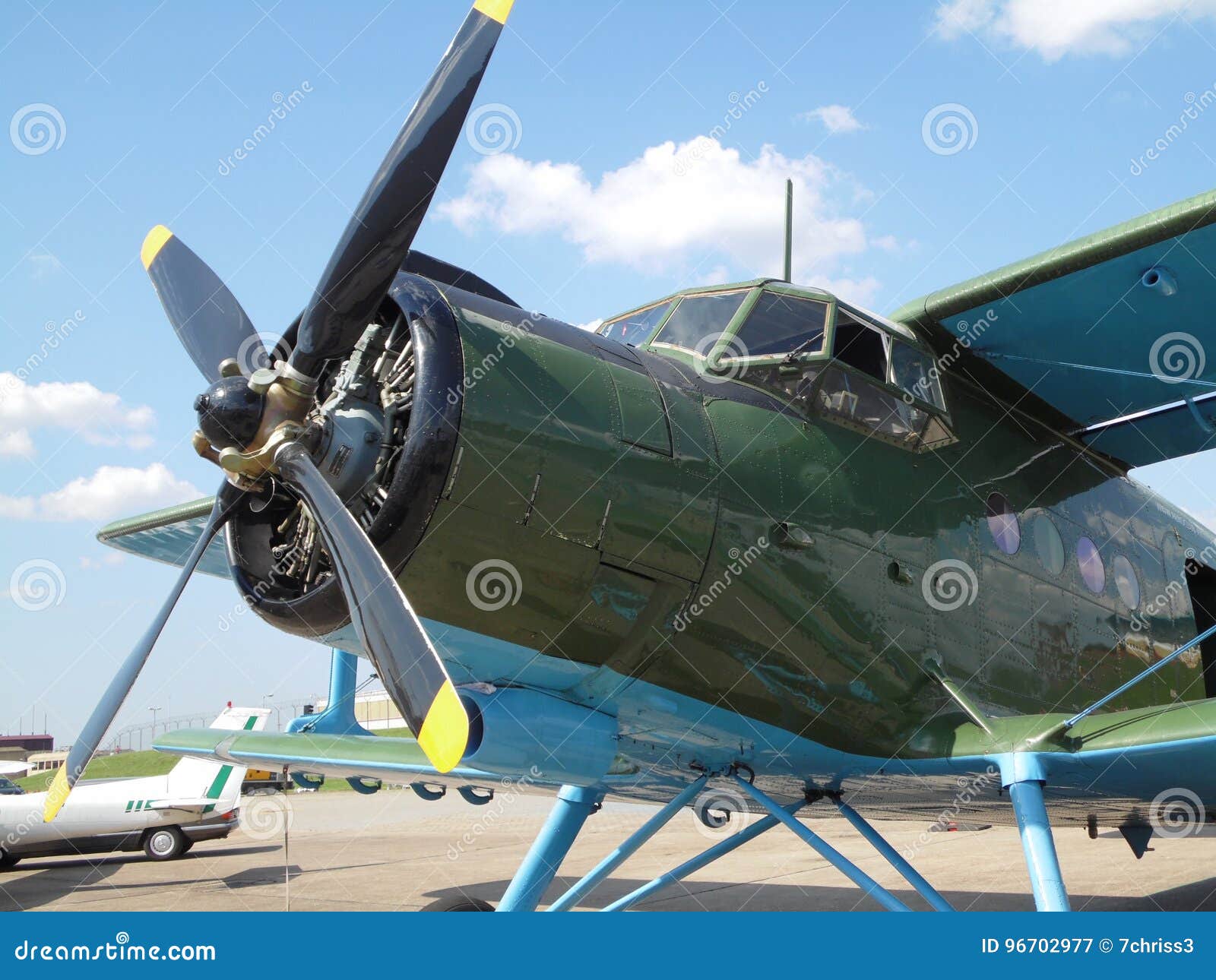 Old plane details stock image. Image of motorsport, sport - 96702977