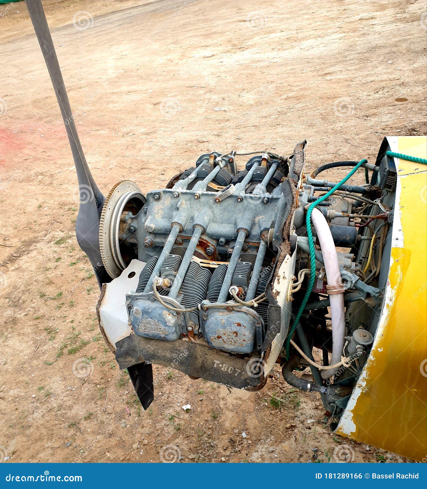 Old Plane Engine with Front Fan Editorial Photo - Image of wheel, iron ...