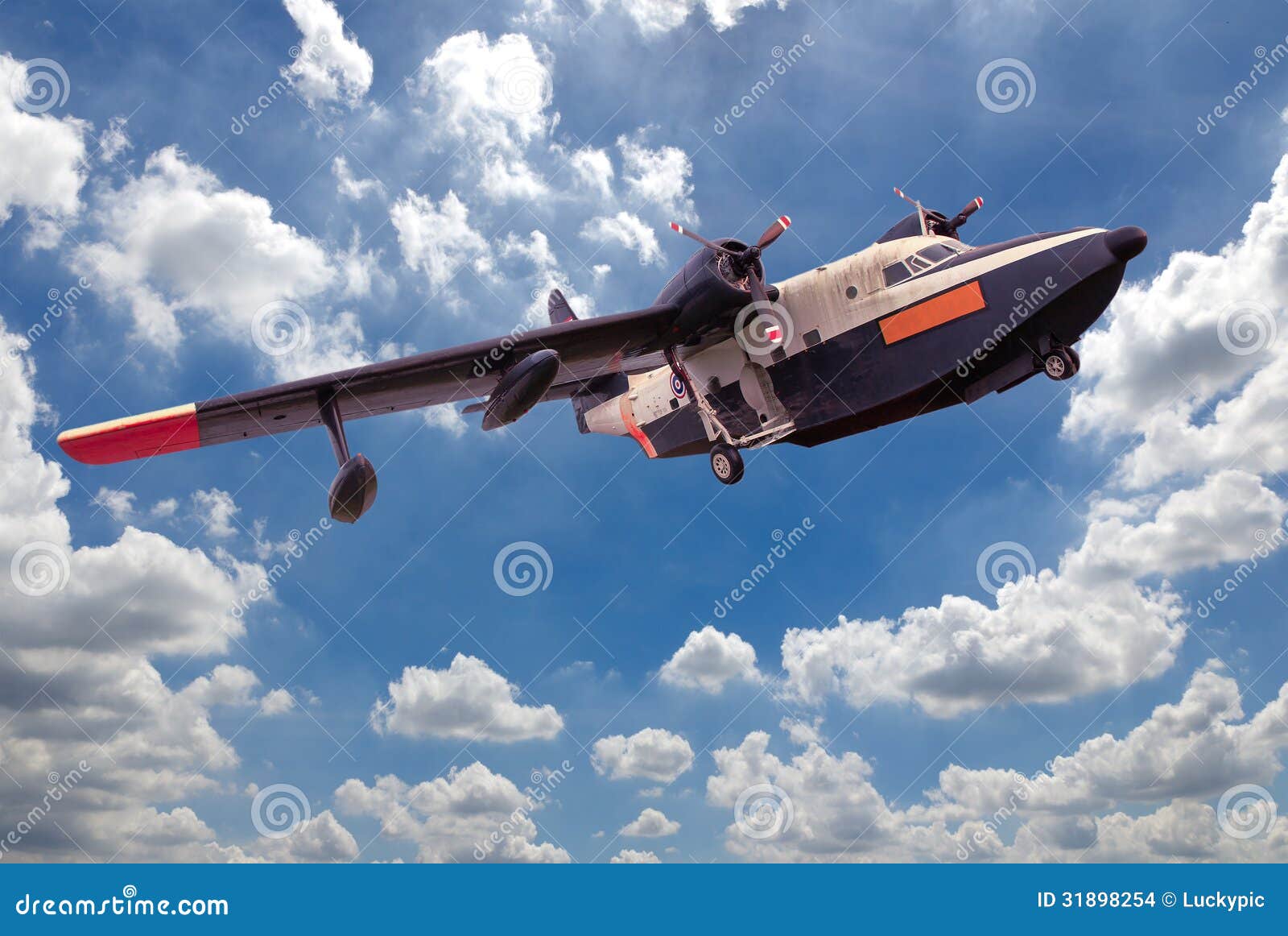 Old plane flying stock photo. Image of private, propel - 31898254