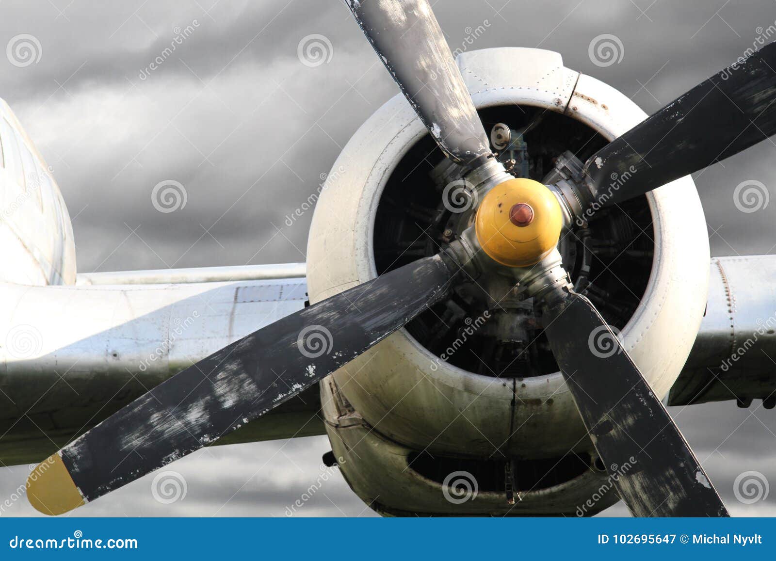 Motor with Propeller stock image. Image of propeller - 102695647