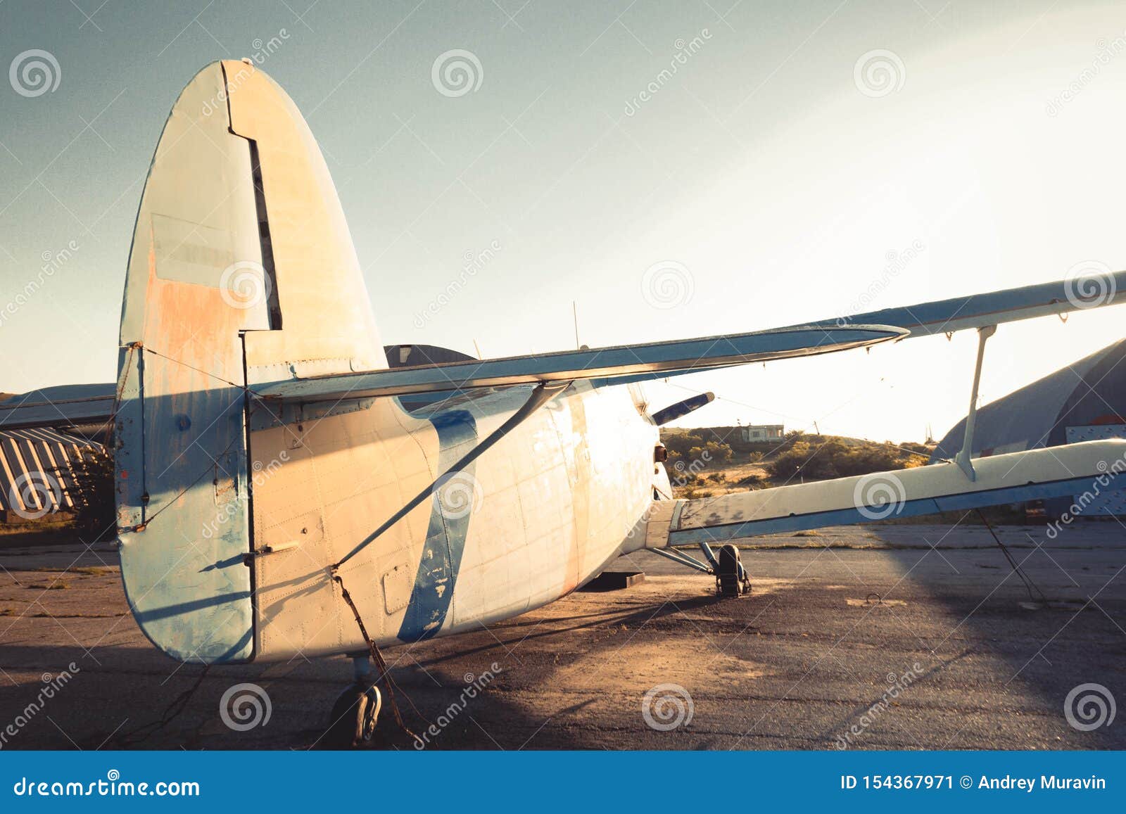 Old plane stock image. Image of transport, retro, historic - 154367971