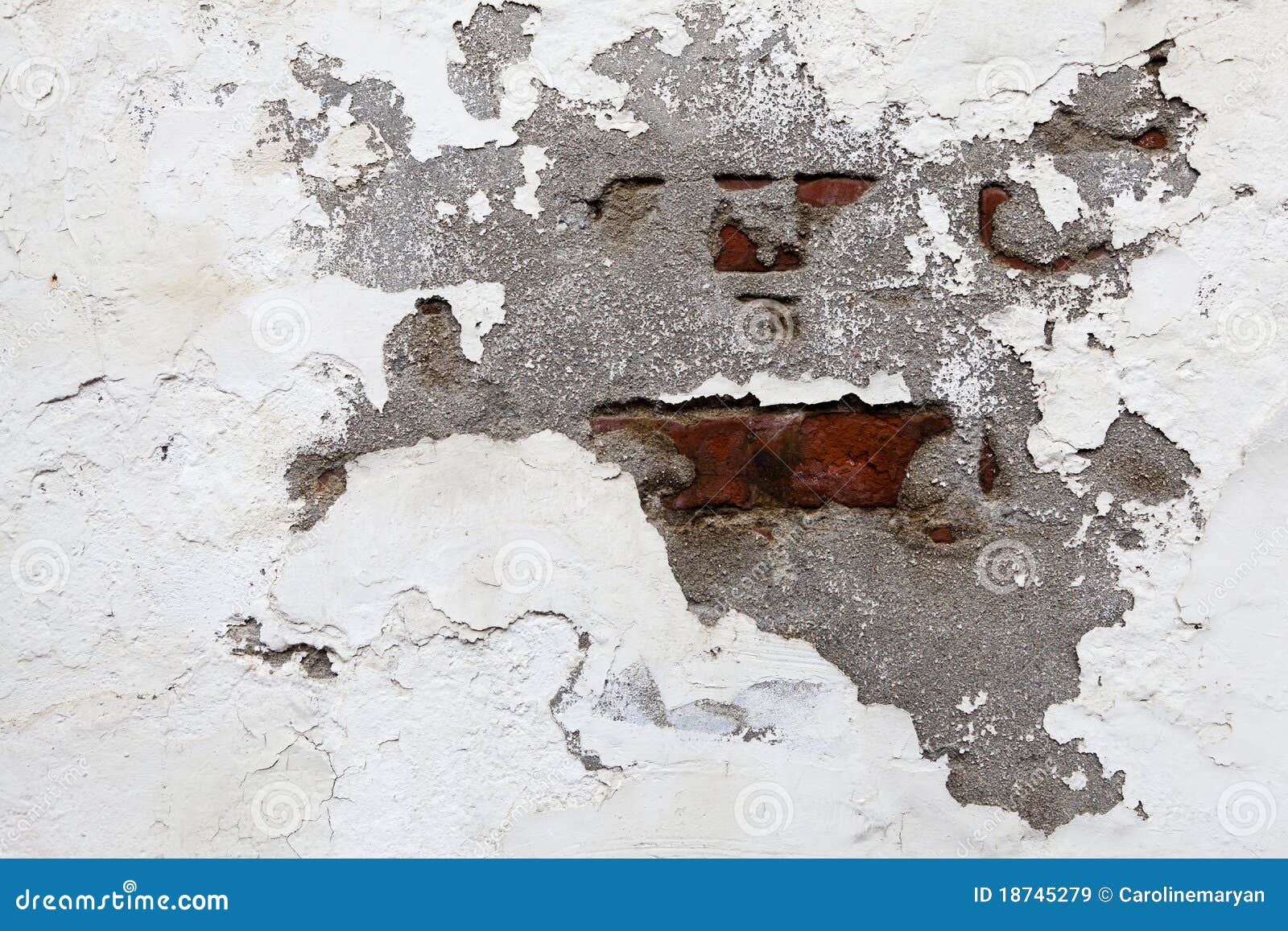 Old Plaster and Brick Wall stock image. Image of copy - 18745279