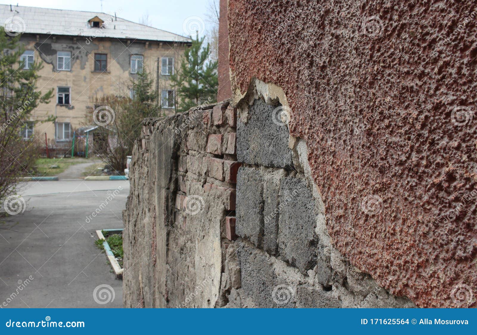 Building Destruction Abstract Background Royalty-Free Stock Photography ...