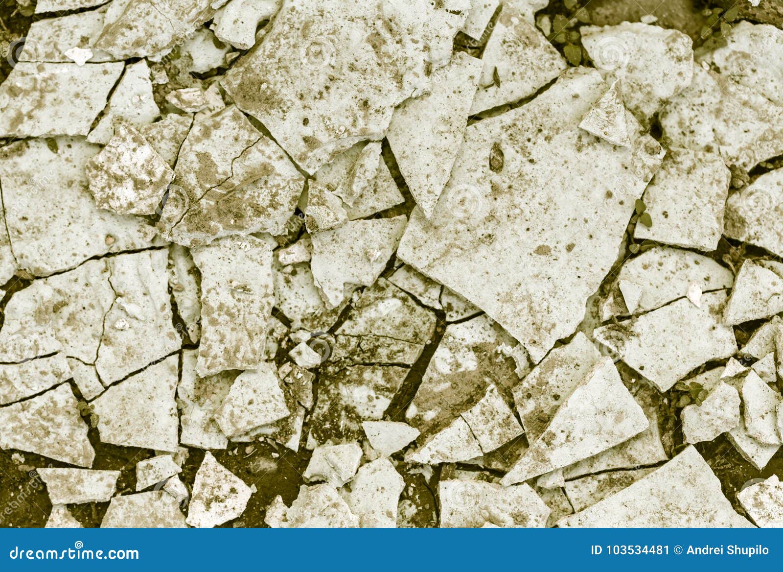 Old Plaster on the Ground As an Abstract Background Stock Image - Image ...