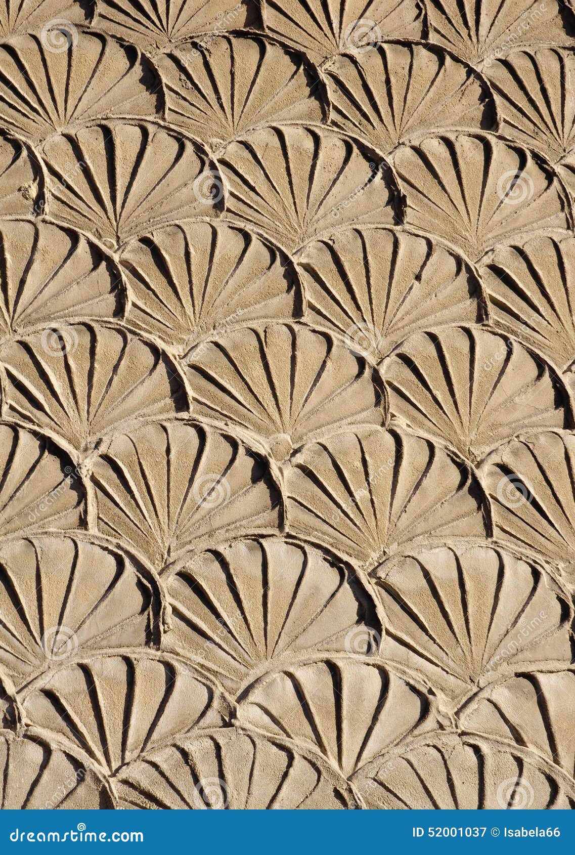 Old Plaster Imitation Shells on Wall Stock Image - Image of imitation ...