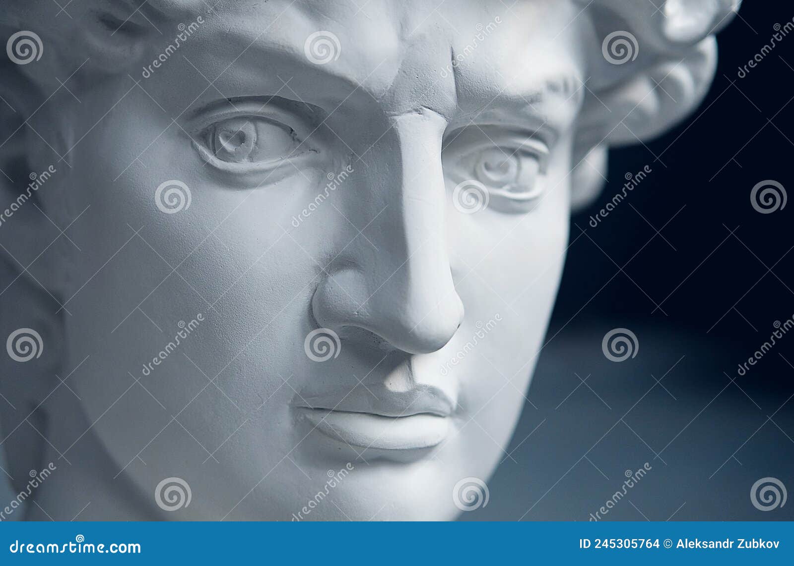 An Old Plaster Sculpture of a Man on the Table Stock Photo - Image of ...