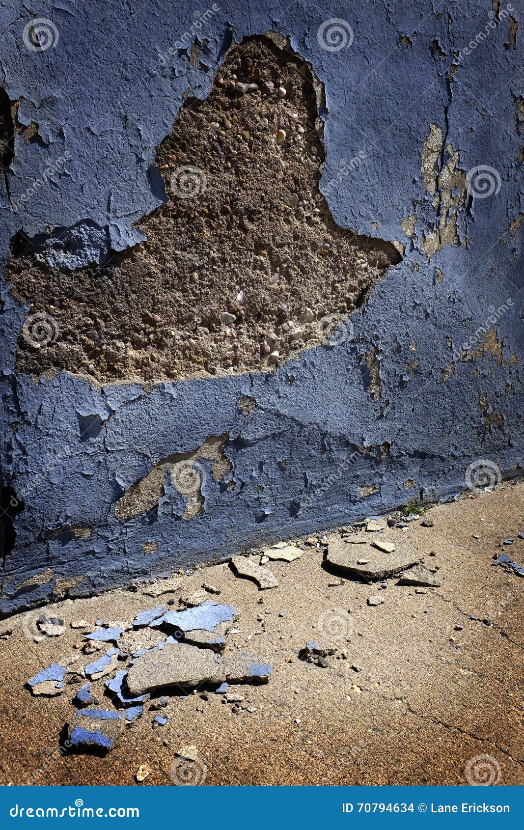 Old Plaster Wall Broken Crumble Pieces Stock Photo - Image of ...