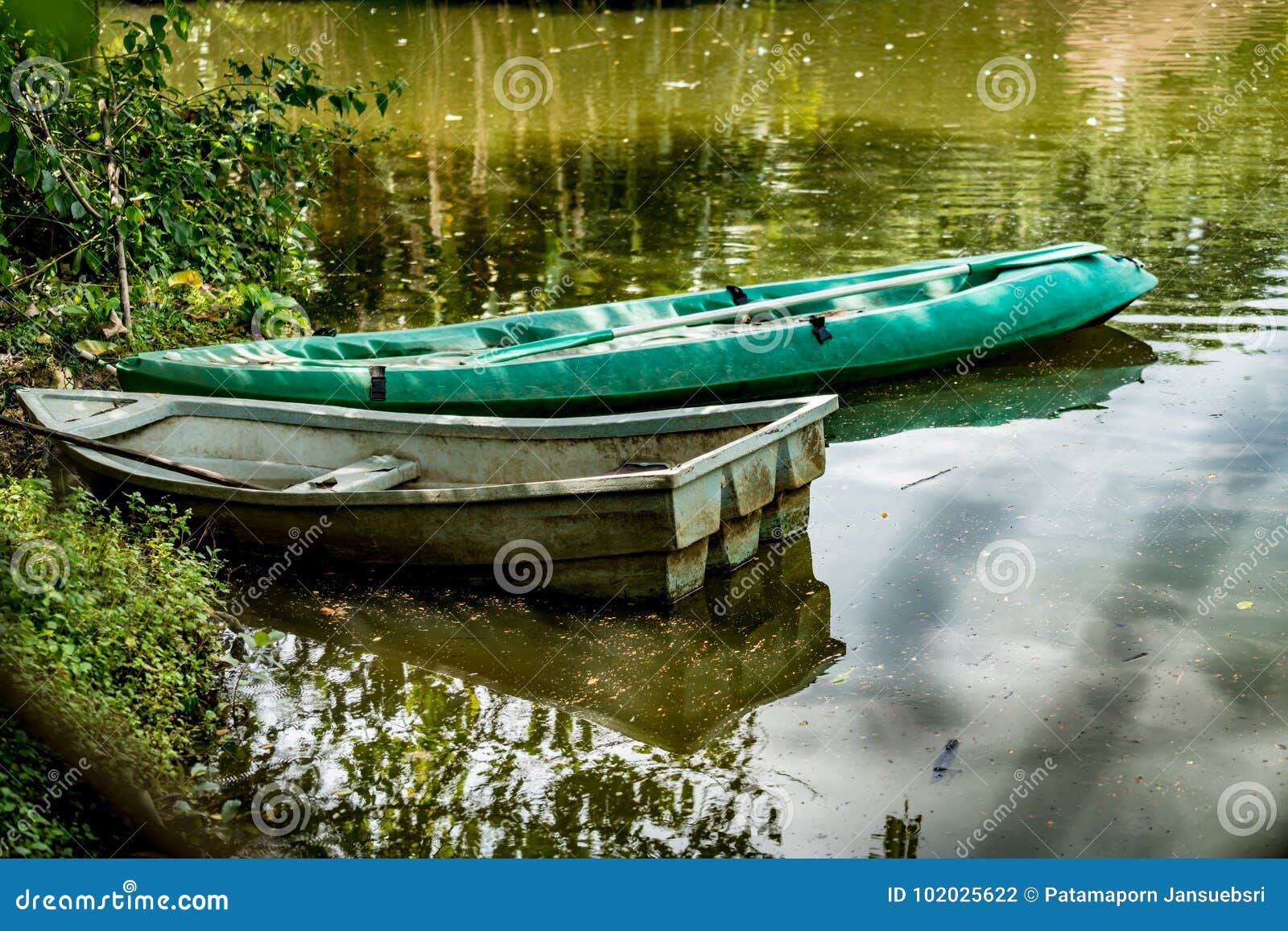 Old plastic boat stock photo. Image of fisherman, boat - 102025622