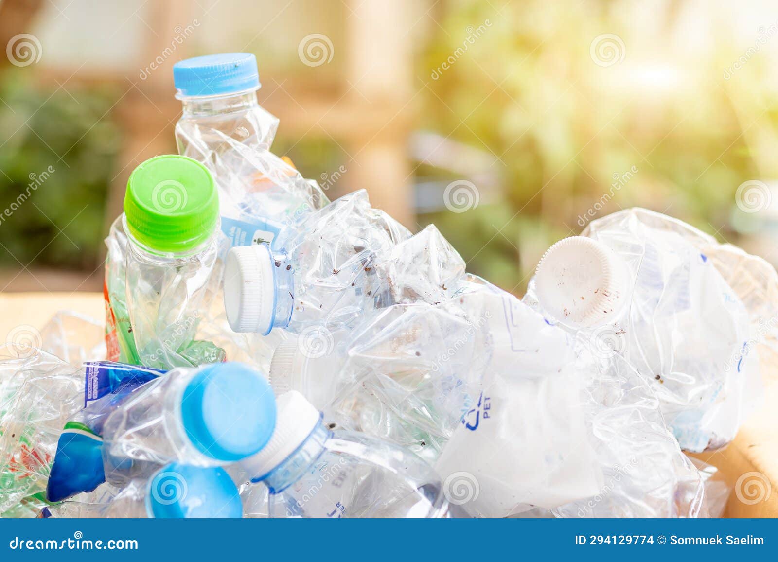 Old Plastic Bottles and Containers Set for Recycling,Rubbish, Rubbish ...