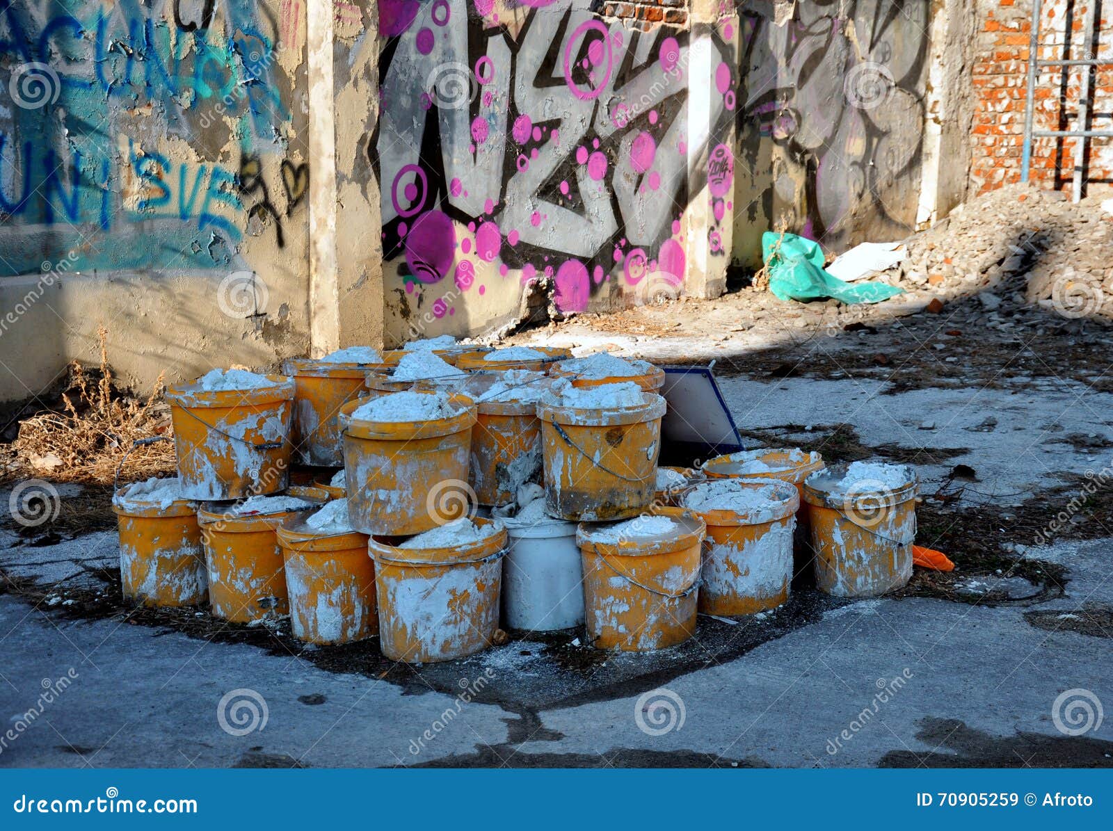 Plastic Cans For Recycling In Inverted Colors Stock Image ...