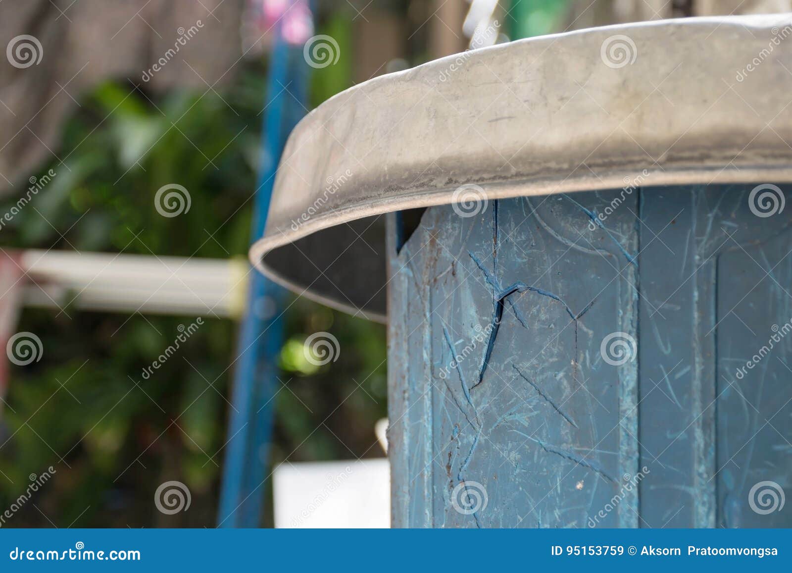 Old Plastic Trash with Crack Stock Image - Image of condition, drum ...