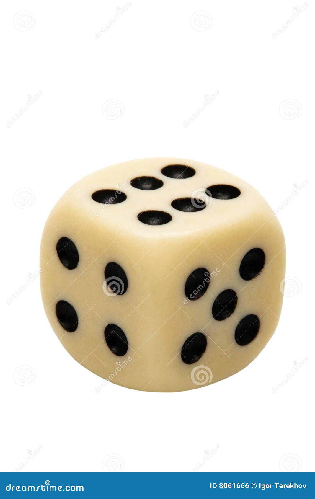 Old playing die stock photo. Image of large, games, defeat - 8061666