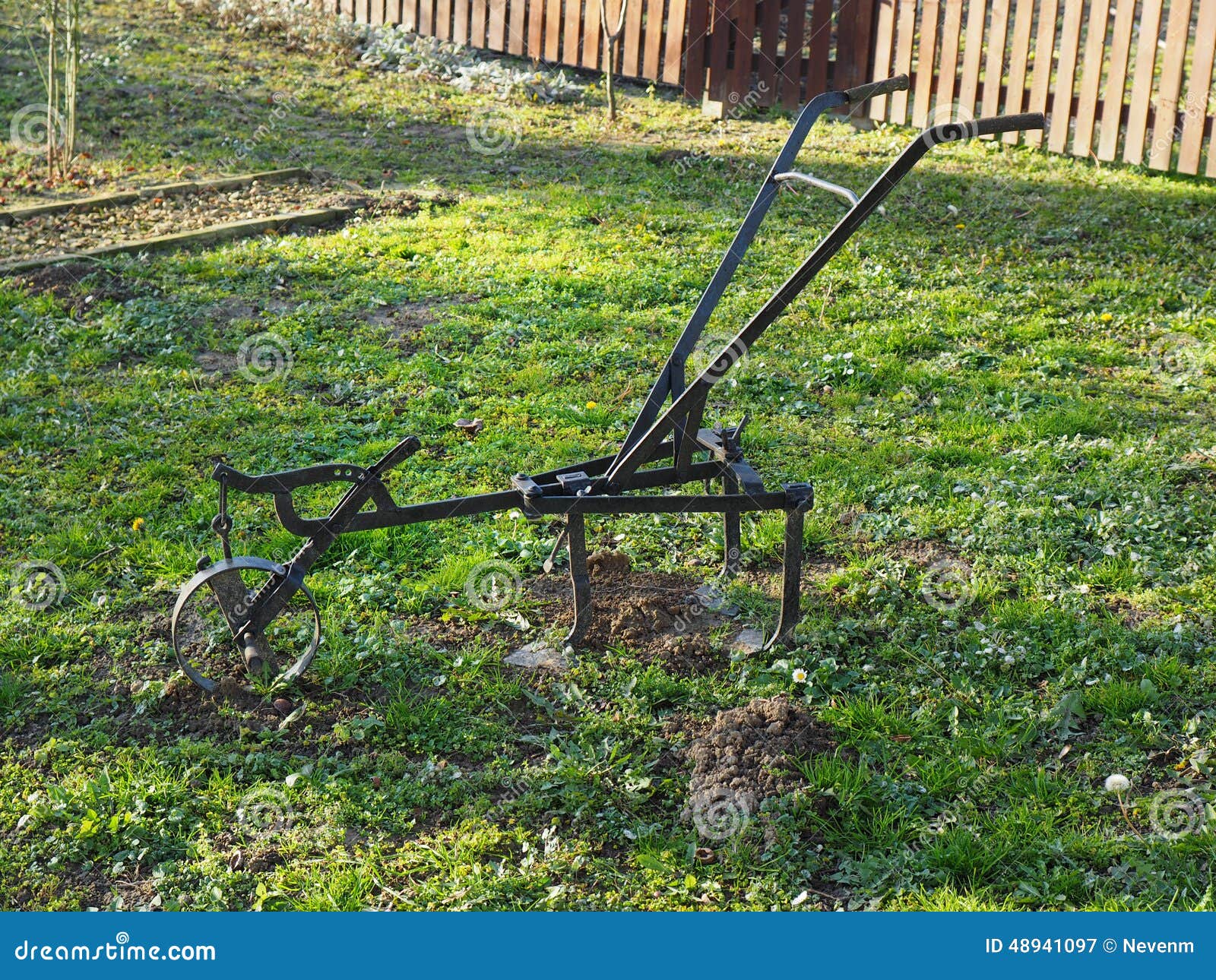 Old plough stock image. Image of power, plough, field - 48941097