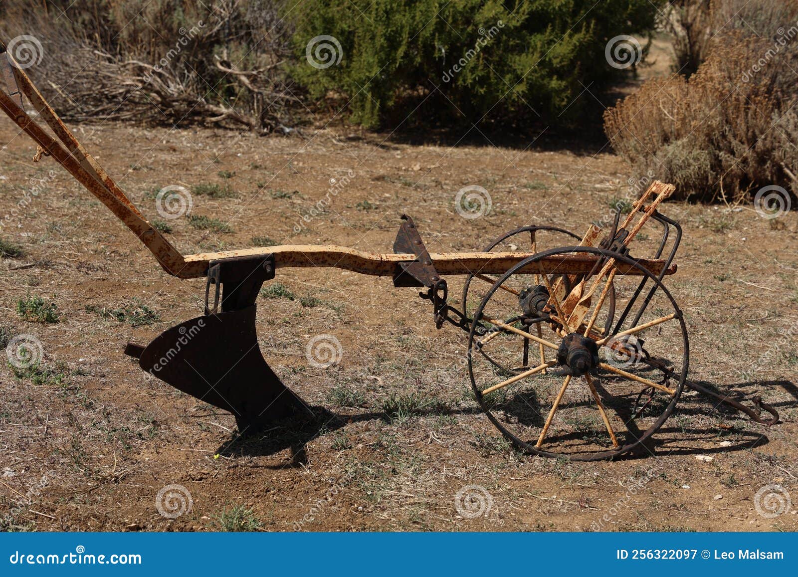 Old Plow on a Farm As Decoration Stock Image - Image of work, industry ...